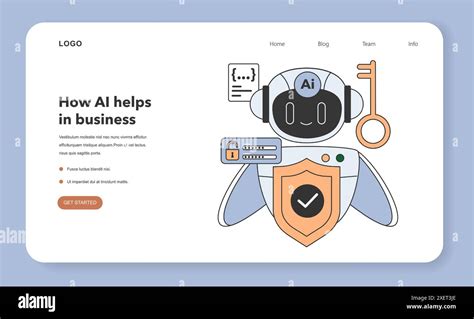 Access Control System Based On Artificial Intelligence Web Banner Or Landing Page Integrated