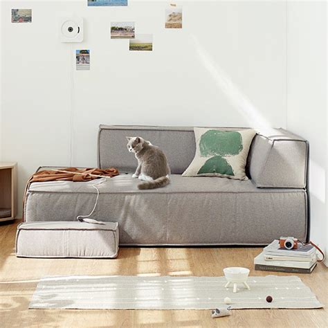 일룸 캐스터네츠 펫과 함께쓰는 소파 패브릭 3인