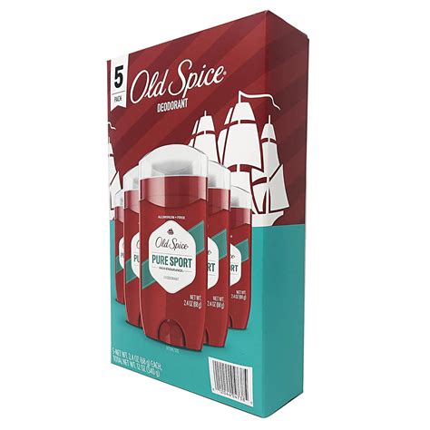 Buy Old Spice Mens Pure Sport High Endurance 5 Pack Deoderant Sticks