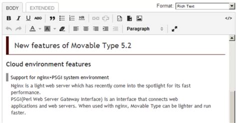 MovableType Org Documentation Creating And Publishing Entries