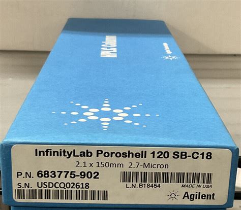 Agilent Infinitylab Poroshell 120 Sb C18 2 1 Mm 2 7 µm 687775 902 For Sale Online Ebay