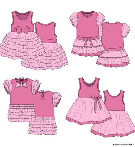 مدل دوخت لباس بچه گانه دخترانه
