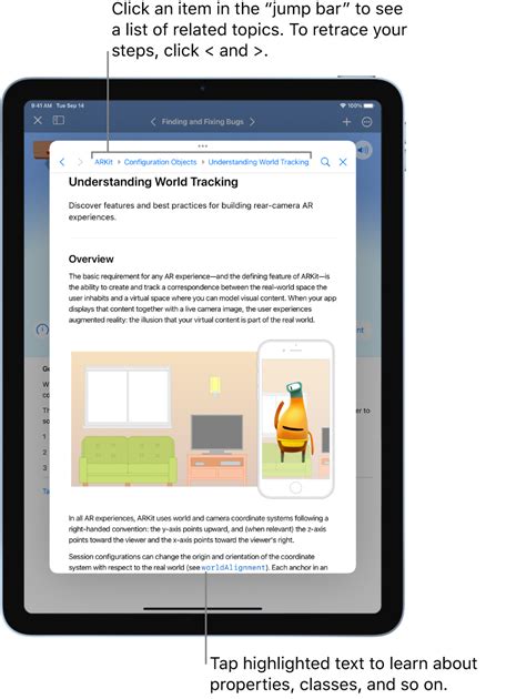 Use The Documentation In Swift Playgrounds On Ipad Apple Support Uk