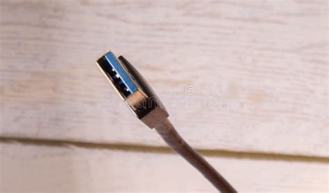 Universal Serial Bus USB Standard For Computer Connectivity On White Background Stock Image