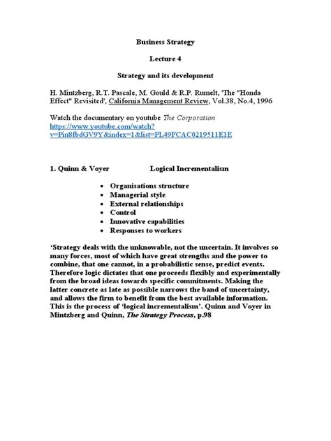 lecture 4 ohp pdf strategic management cognition
