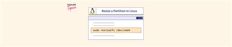 How To Resize A Partition In Linux Scaler Topics