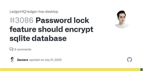 Potential Attack Vector Has The Sqlite Database Been Encrypted For Ledger Live Yet Ledgerwallet