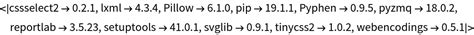 Pythonpackagelist Wolfram Function Repository