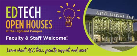 Edtech Open Houses Discover The Possibilities Acc Facstaff Infohub