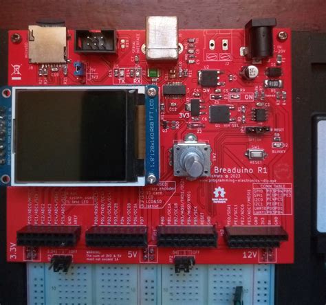 Breadboard Development Board For Avr Microcontrollers Breaduino