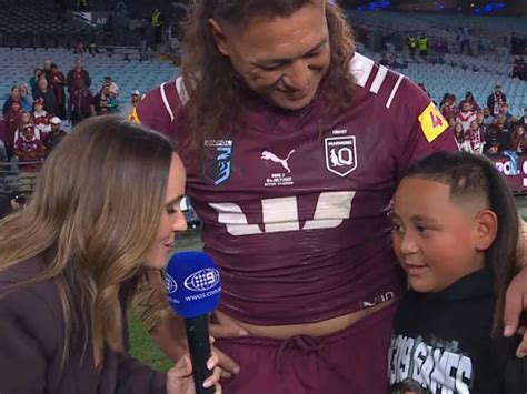 Josh Papaliis Son Captures Hearts Of Rugby League Fans In Tv Interview
