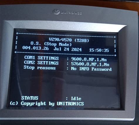 V570 No Info Password Error Conflict Runstop Vision And Samba Plc