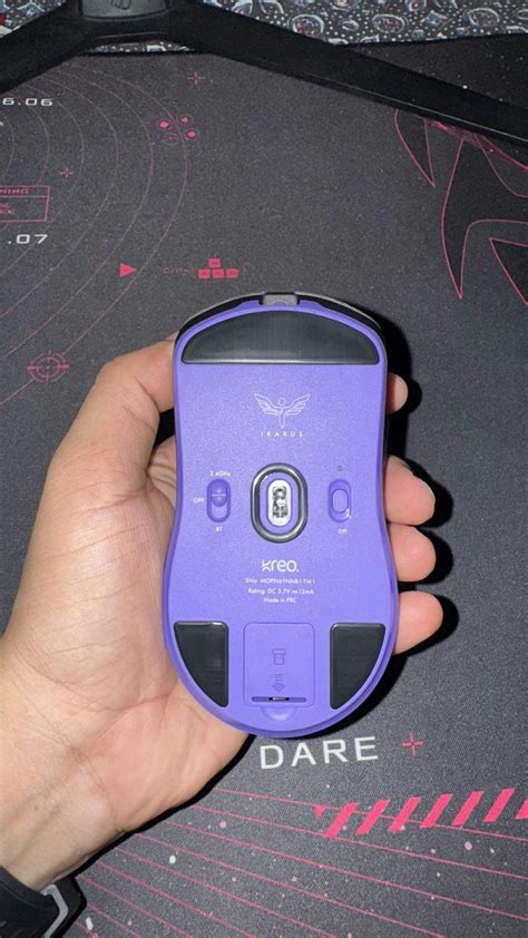 Ikarus White 55g Wireless Gaming Mouse Kreo