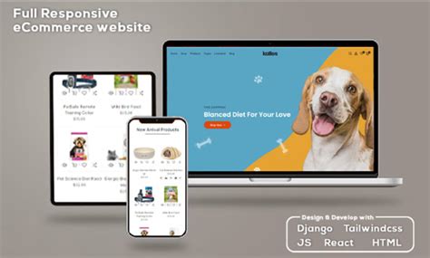 develop custom website with django html tailwindcss js by