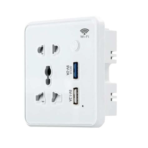 Smart WiFi Twin Socket White Smart Home Tanzania Smart WiFi Twin Socket White Smart Home Tanzania
