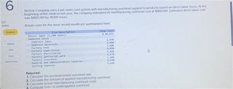 Solved Predetermined Overhead Rate Per DLH Required Chegg Com