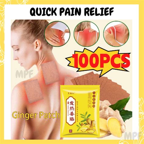 Original Herbal Ginger Patches 80 100pcs For Pain Relief Promote Blood