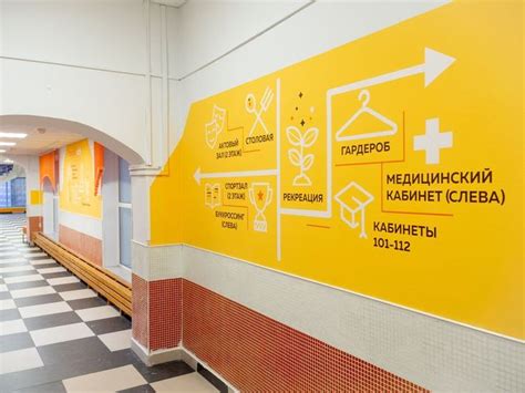 Amp Gs Vpbk Дизайн стен старшей школы №1241 Стены около столовой школа School