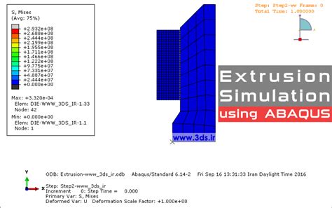 تحلیل فرآیند اکستروژن در آباکوس آنالیز کوپل حرارتی مکانیکی