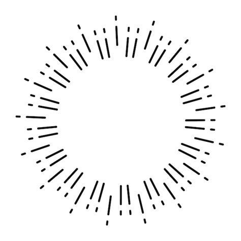 Premium Vector Sunburst Firework Explosion Retro Hand Drawn Sparkle Bursting Or Light Rays