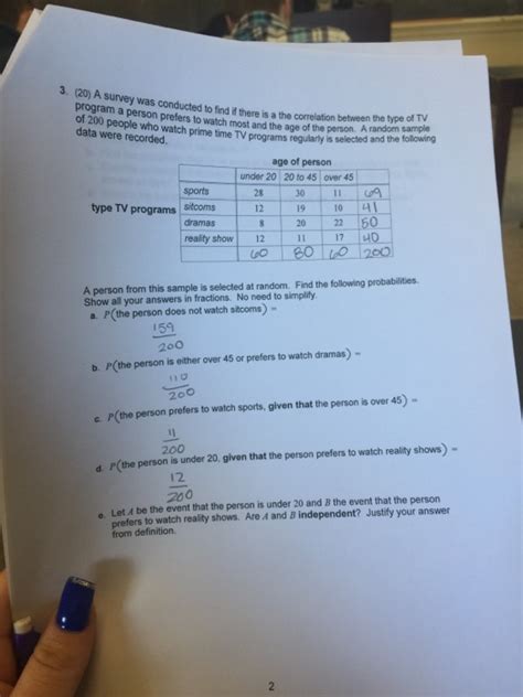 Solved A Person From This Sample Is Selected At Random Find Chegg Com