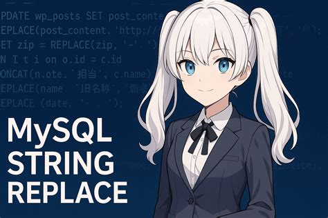 Mysqlで文字列を一括置換する方法｜replace関数とupdateの使い方徹底解説【wordpress対応】 Mysql And Mariadbの世界