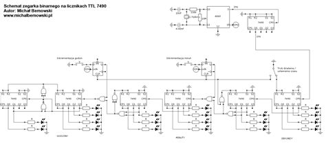 Strona Domowa Michała Bemowskiego Elektronika Zegarek Binarny