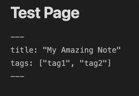 Obsidian Front Matter A Comprehensive Guide Softtuts