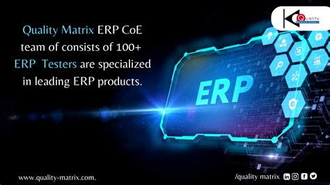 Quality Matrix Erp Testing Service Offerings Quality Matrix Erp Coe