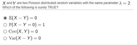 Two Poisson Distributed Random Variables