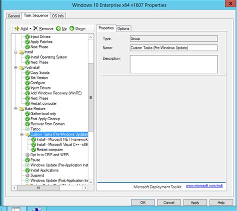Building A Windows 10 V1607 Reference Image Using Mdt Deployment Research
