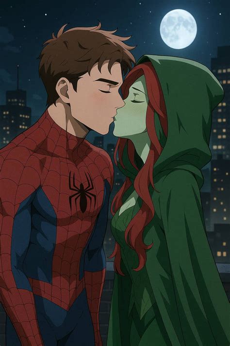 Spiderman Kiss Poison Ivy By Natsudragnir7 On Deviantart