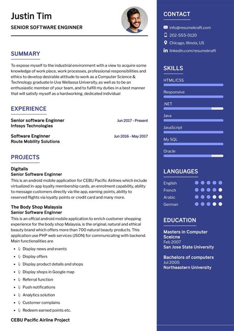 Senior Software Engineer CV Sample In 2025 ResumeKraft