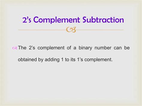 1s And 2s Complement PPT