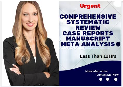 Comprehensive Systematic Review Case Reports Manuscript And Meta Analysis By Remicharley Fiverr