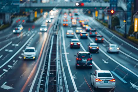 Premium Photo Illustrate An Intelligent Highway System With Realtime Traffic Updates And