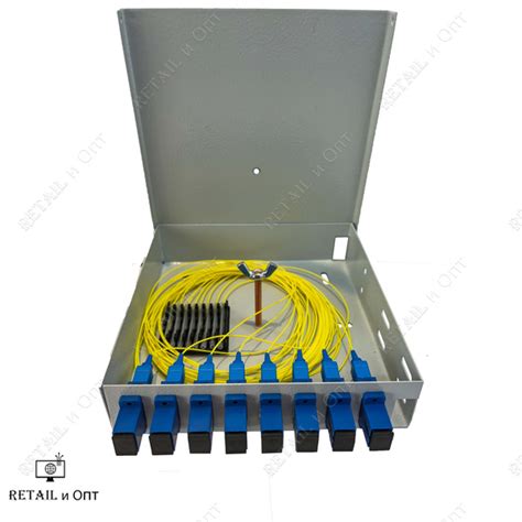 Кросс настенный Микро предсобранный 8 портов Sc Upc 9 125 мкм купить с доставкой по
