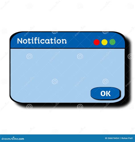 Notification Text Illustration Art Banner Stock Illustration