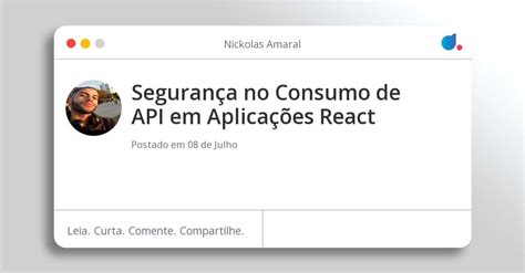 segurança no consumo de api em aplicações react
