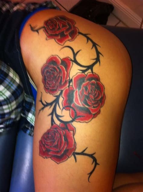 Roses And Thorns Tattoo At Gustavo Bishop Blog