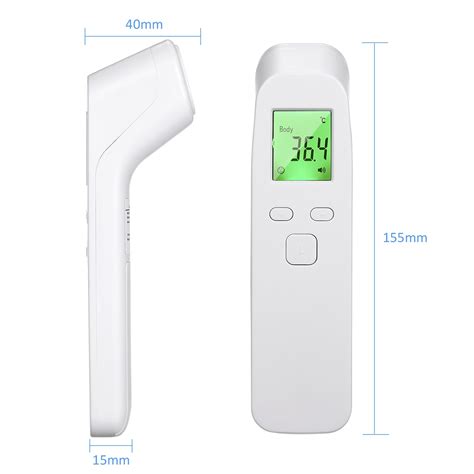 Digital Infrared Forehead Thermometer Lcd Ir Therm Grandado