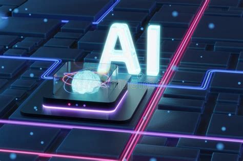 ai artificial intelligence concept 3d rendering of an artificial brain