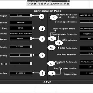 DCS SCADA System Configuration Screen Descriptions Download Table