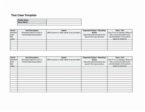 Sample Test Case Template For Babes