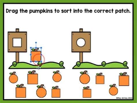 Fall Shape Sorting For Google Slides PowerPoint By Play All Day