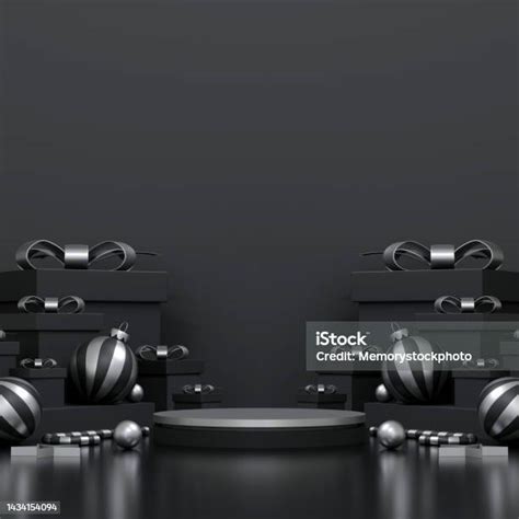 메리 크리스마스와 새해 복 많이 받으세요 배너 디자인 포스터 및 커버 디자인 배경 복사 공간이있는 크리스마스 스튜디오 테이블 룸 제품 디스플레이 3d 일러스트 레이 션 12