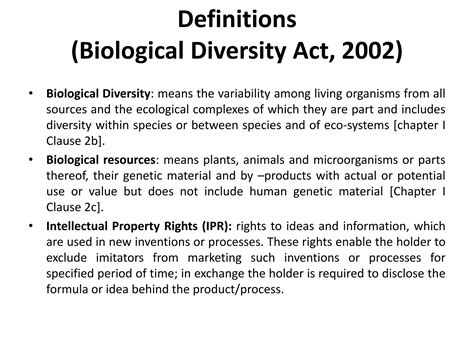 Ipr And Biodiversity Pptx