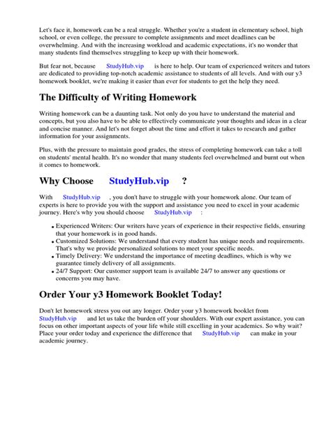 Y3 Homework Booklet Pdf Facebook Linked In