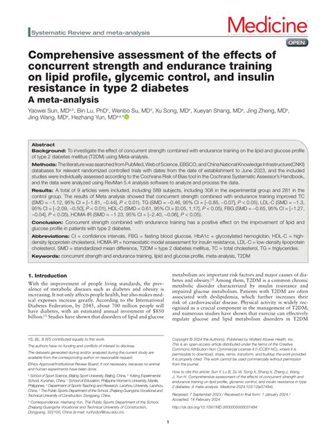 Pdf Comprehensive Assessment Of The Effects Of Concurrent Strength And Endurance Training On