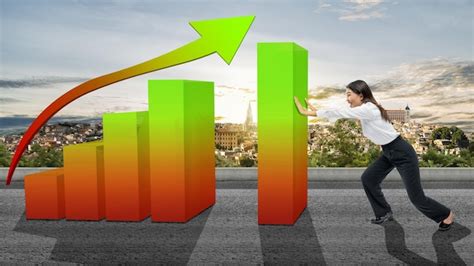 premium photo asian businesswomen pushing increases graph